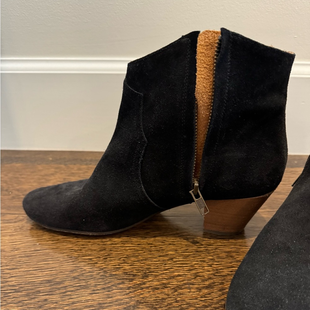 Isabel Marant Black Suede Booties - Gem